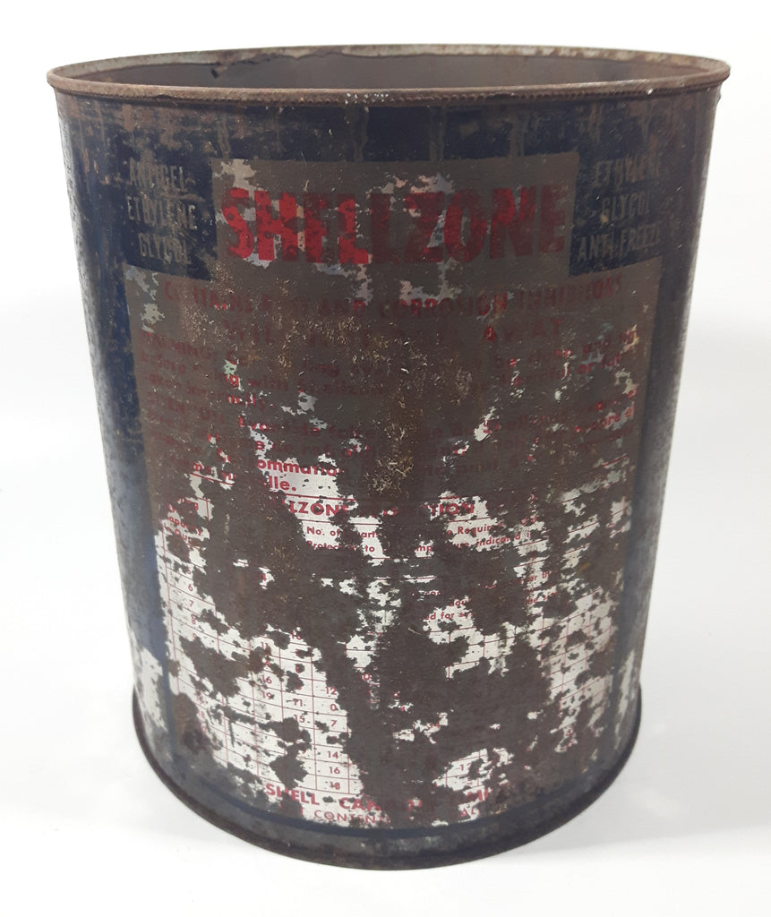 Rare Vintage Shell Shellzone Anti-Freeze Ethylene Glycol One Gallon Me ...