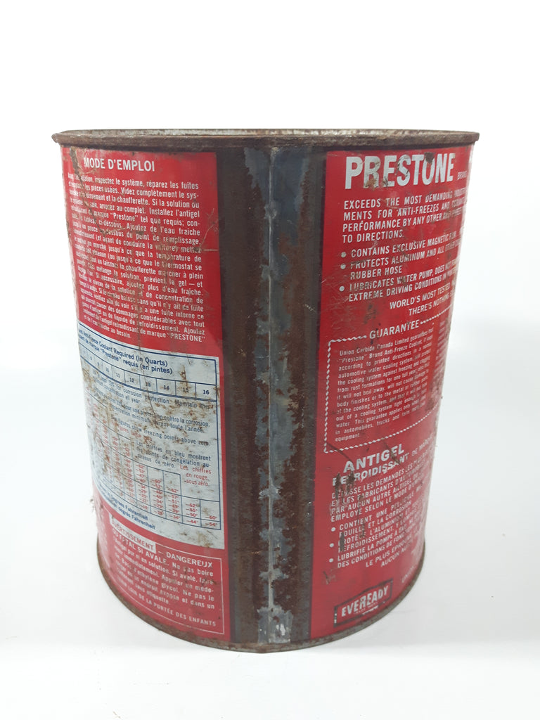 Vintage Union Carbide Eveready Prestone Brand Anti-Freeze Coolant One ...