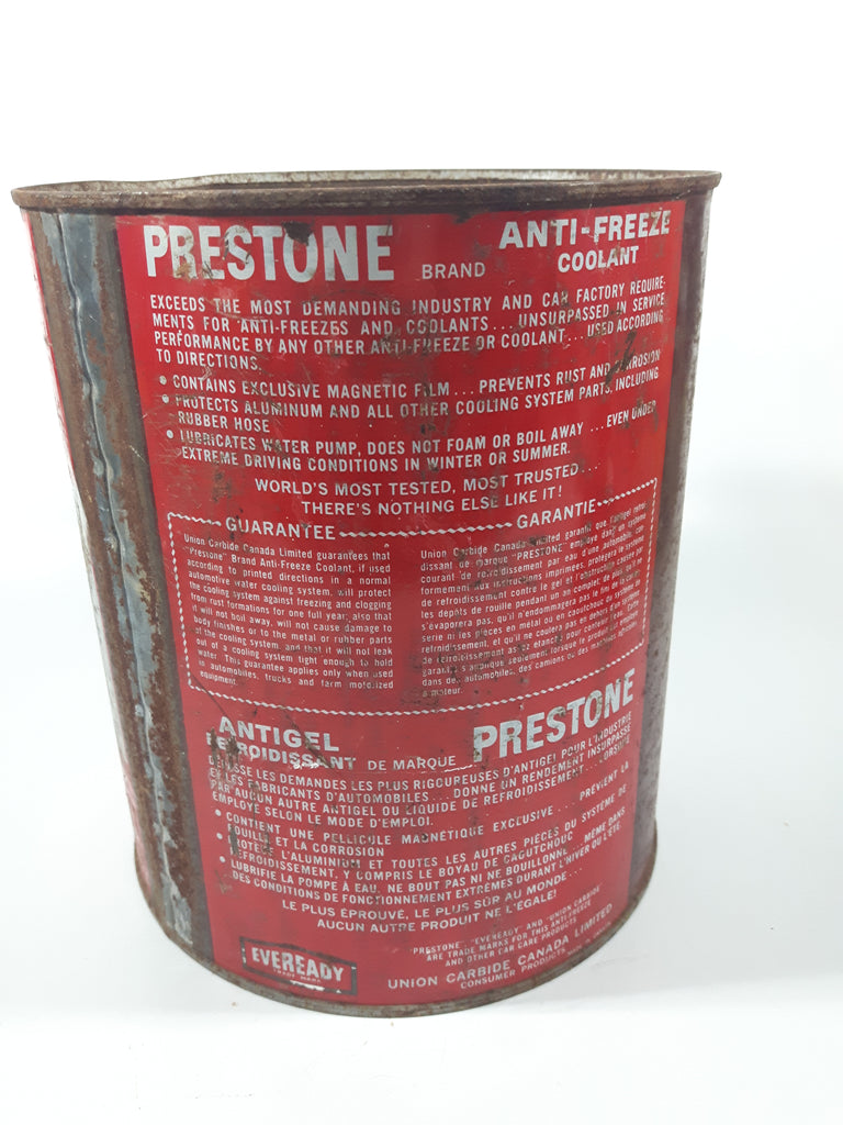 Vintage Union Carbide Eveready Prestone Brand Anti-Freeze Coolant One ...