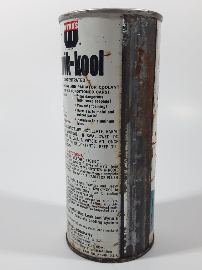 Vintage Wynn's Kwik-Kool Fast Acting Engine And Radiator Coolant 6 1/4 ...