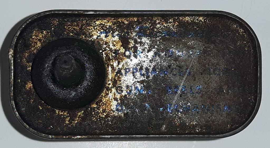 Vintage 1948 Lock Ease Graphited Lock Fluid 4 Fl. Oz. 2 3/4" Tall Meta ...