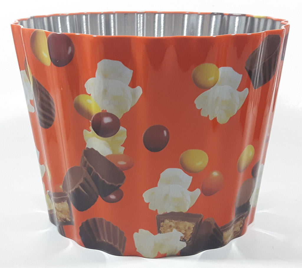 Snapco Reese's Peanut Butter Cups 6 1/4" Tall Metal Can Popcorn Bucket ...