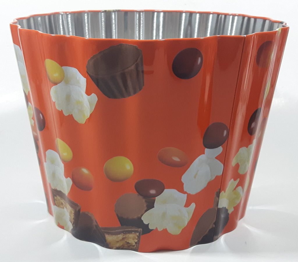 Snapco Reese's Peanut Butter Cups 6 1/4" Tall Metal Can Popcorn Bucket ...