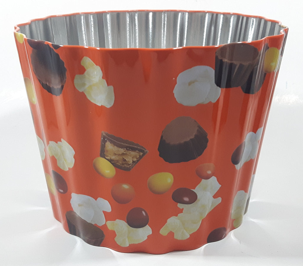 Snapco Reese's Peanut Butter Cups 6 1/4" Tall Metal Can Popcorn Bucket ...
